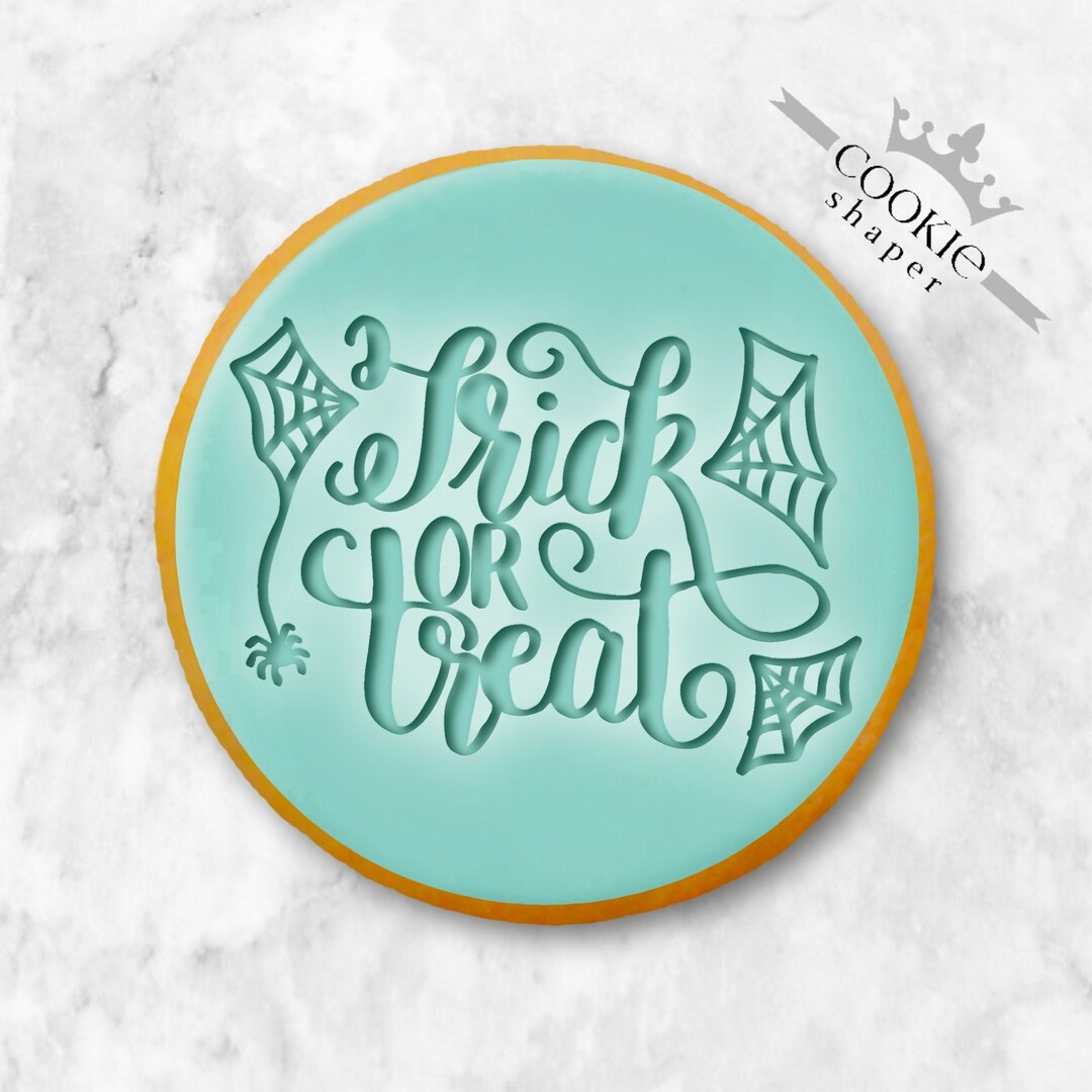 Trick or Treat Halloween Cookie Stamp and Cookie Cutter | Biscuit ...