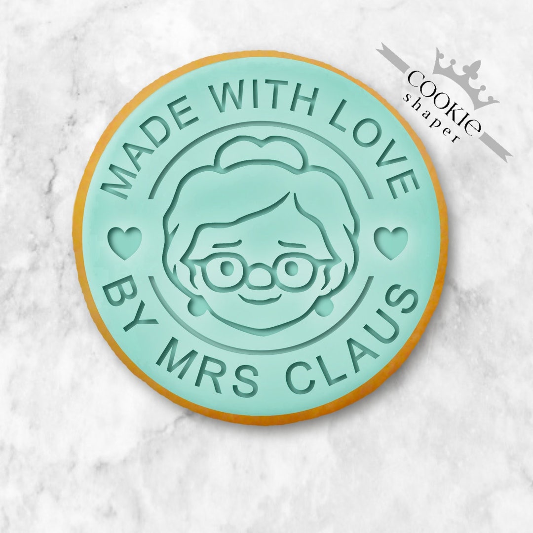 Custom Cookie Stamp Embosser | Made With Love by Mrs Claus or Your ...
