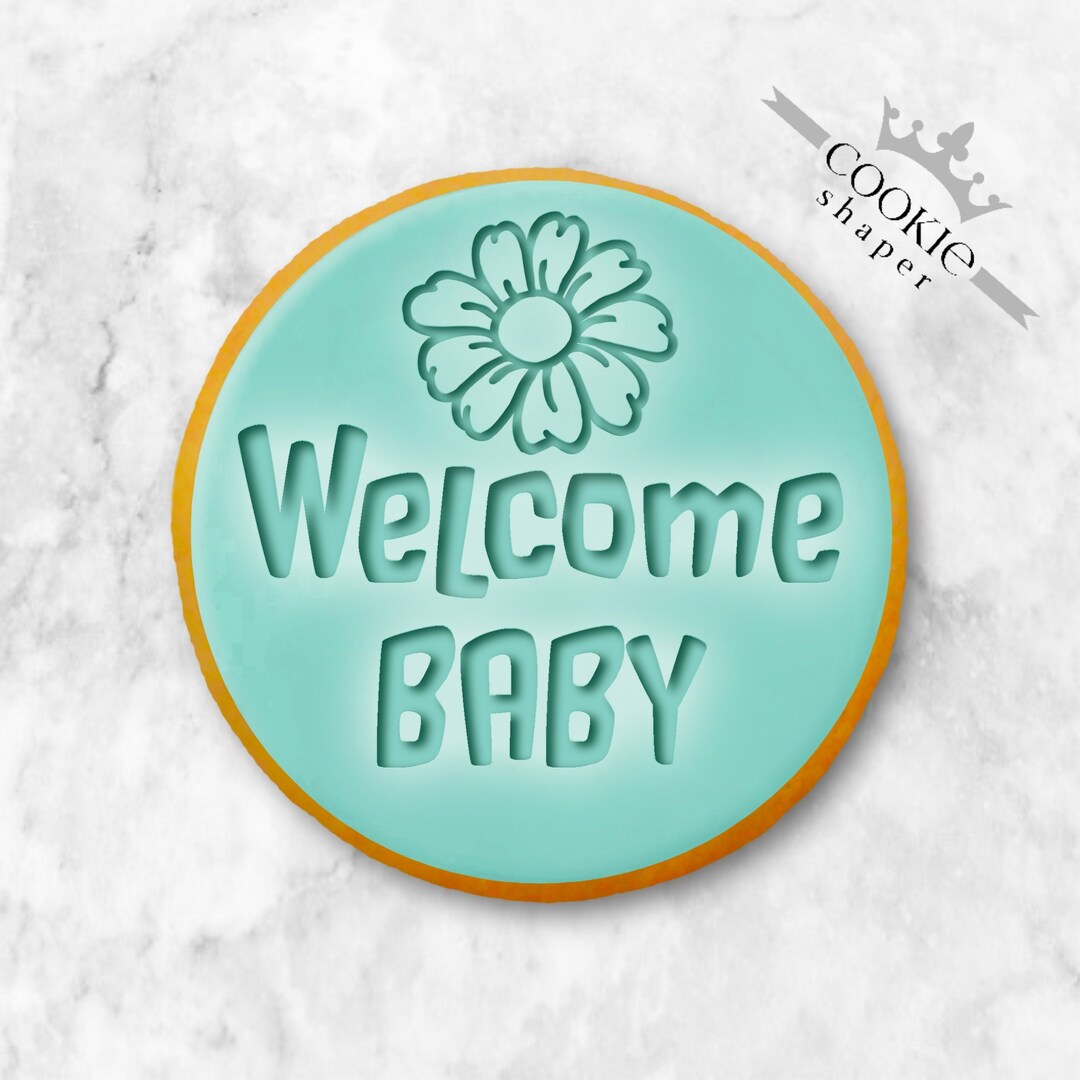 Welcome Baby Custom Cookie Stamp and Cutter, Personalized Name Can Be ...