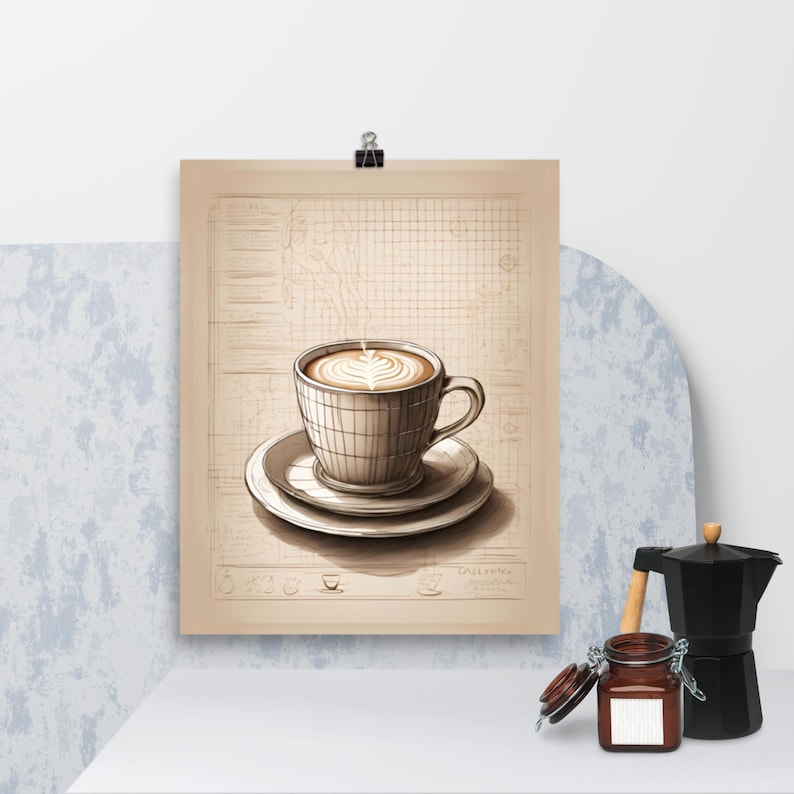 Aesthetic Vintage Coffee Themed Poster for Home Decoration Kitchen Wall ...