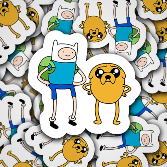 Finn and Jake Adventure Time Sticker Laptop Decals Cute - Etsy