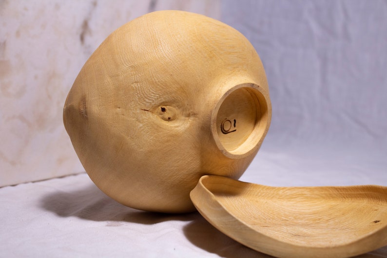 Handmade Rustic Fig Wood Bowl Set Unique Wooden Kitchen Serving Dishes ...