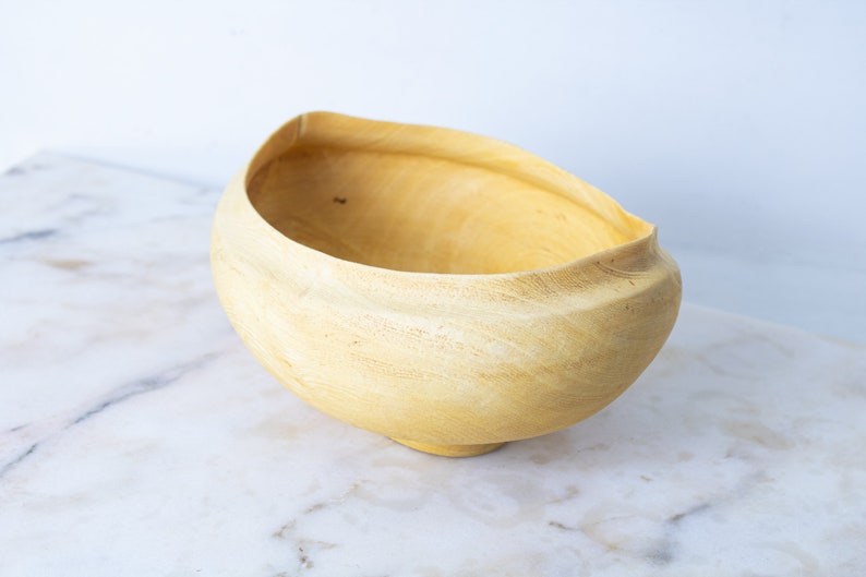 Handmade Rustic Fig Wood Bowl Set Unique Wooden Kitchen Serving Dishes ...