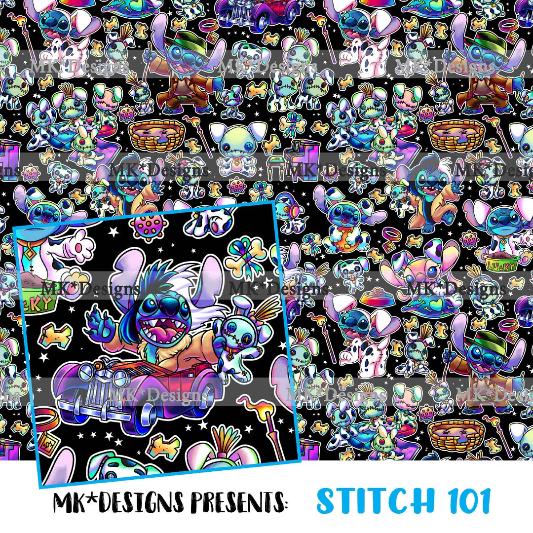 Stitch 101 Seamless Digital Pattern File - Etsy