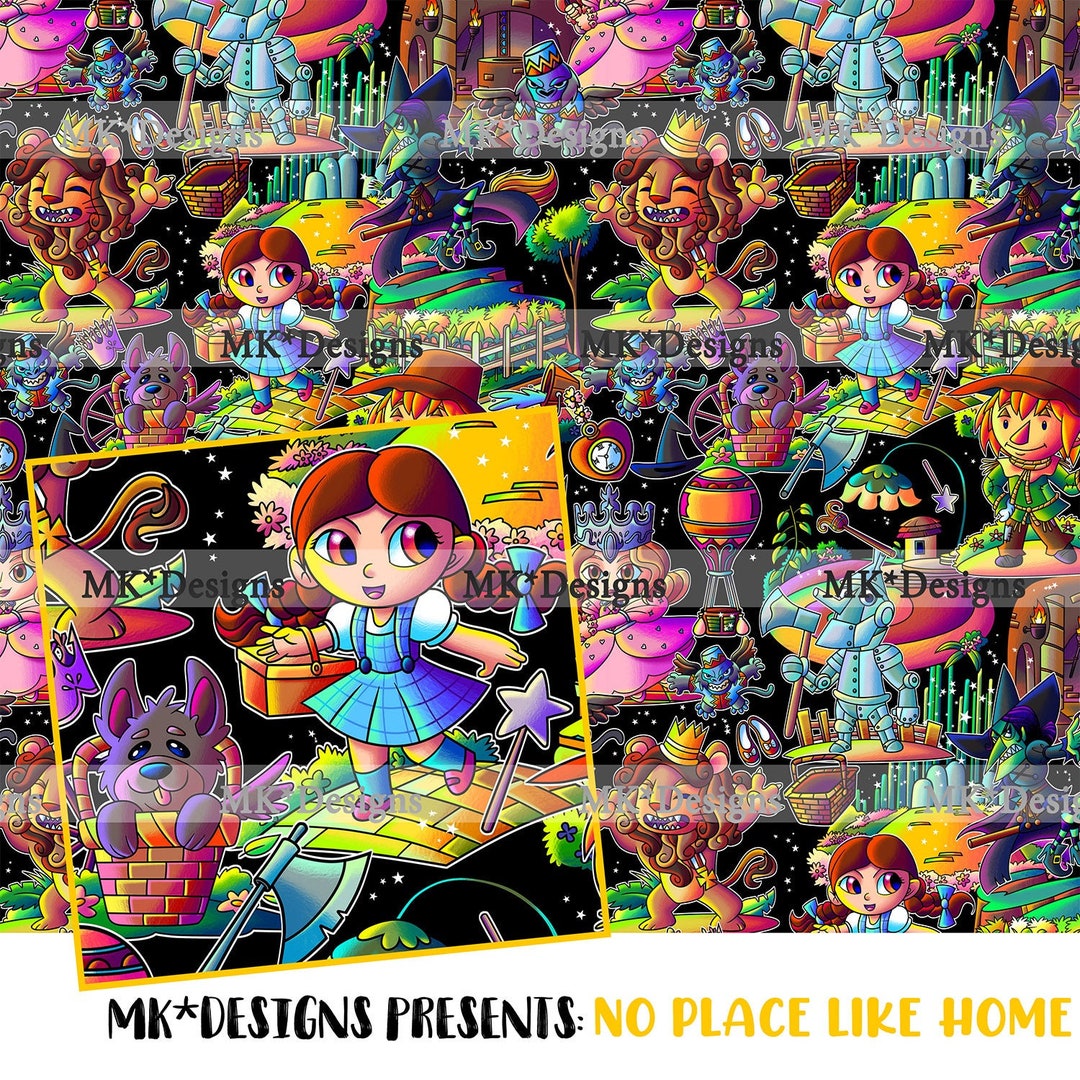No Place Like Home Seamless Digital Pattern - Etsy