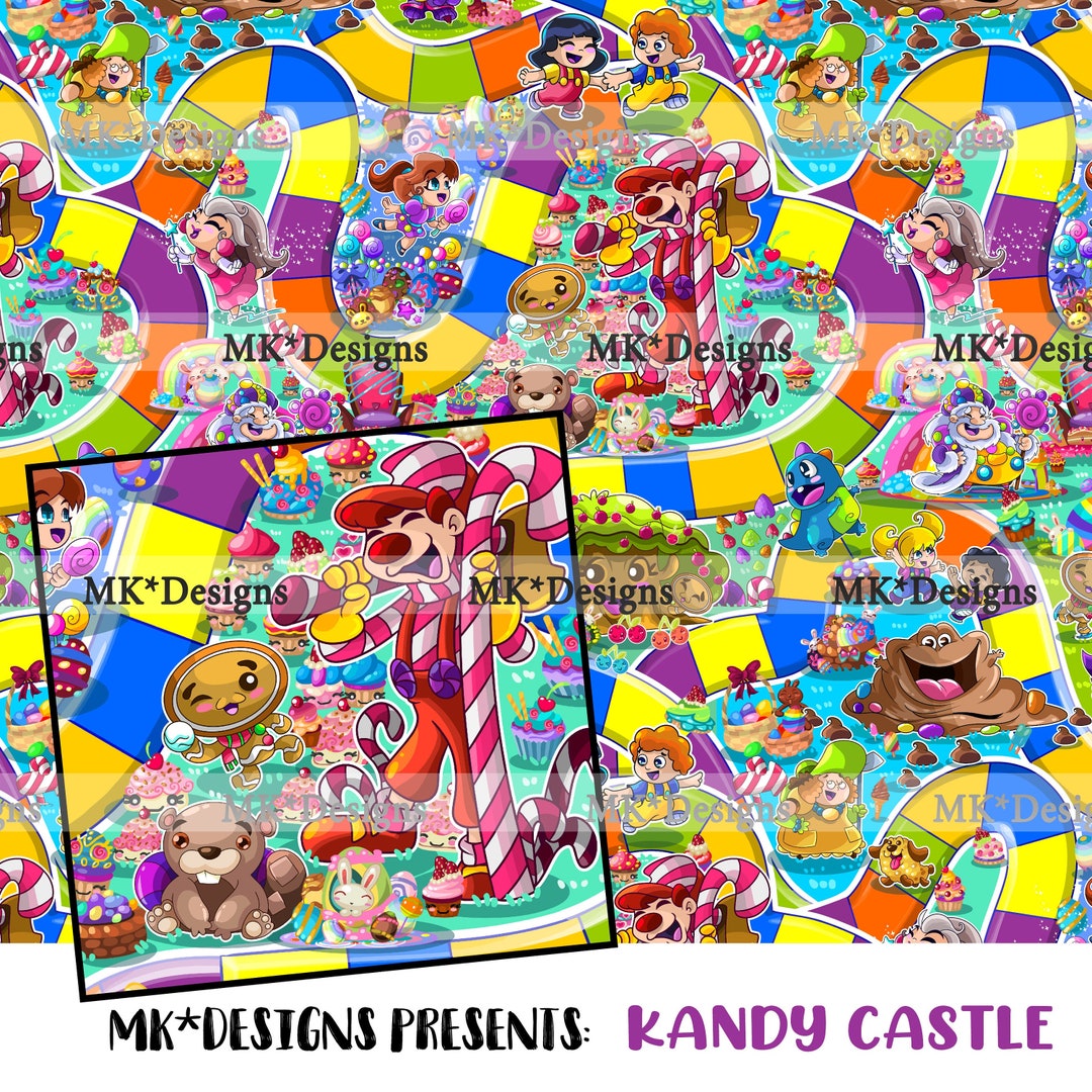 Kandy Castle Seamless Digital Pattern - Etsy
