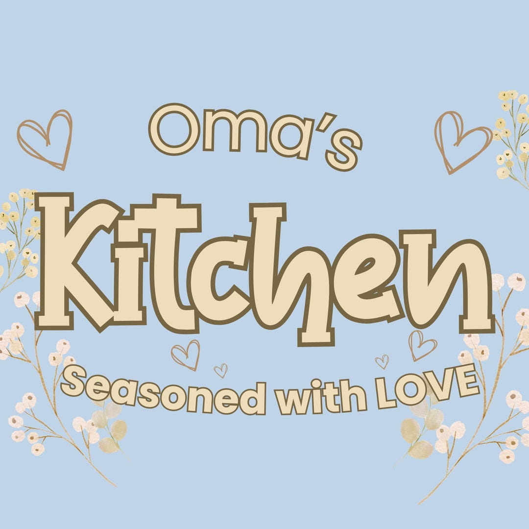 Omas Kitchen Wall Art Perfect Printable, Gorgeous Gift From Grateful ...