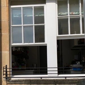 120cm Wall Mounted Metal Window Box Planter | Contemporary Straight Bar ...