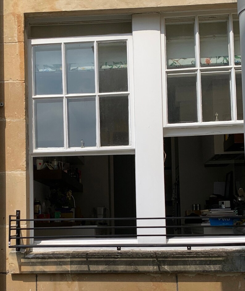 120cm Contemporary Window Box Straight Bars Wall Mounted - Etsy