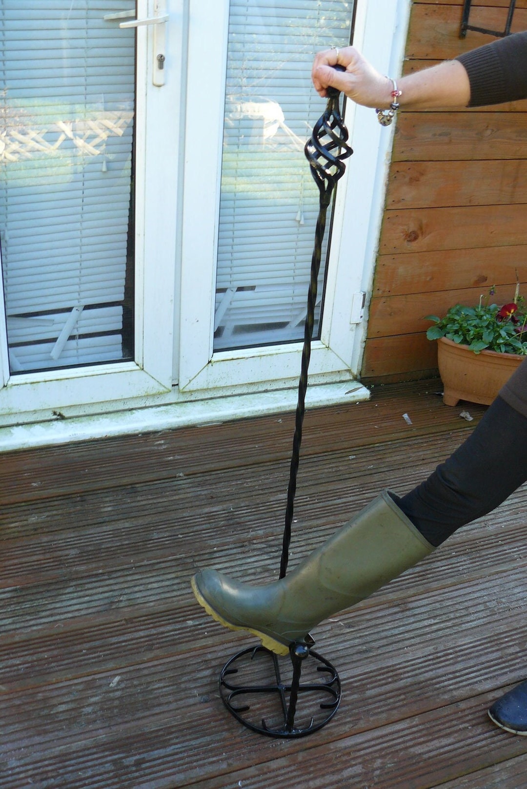 Wellington Boot Remover Boot Jack Tall Free Standing Wrought Iron - Etsy