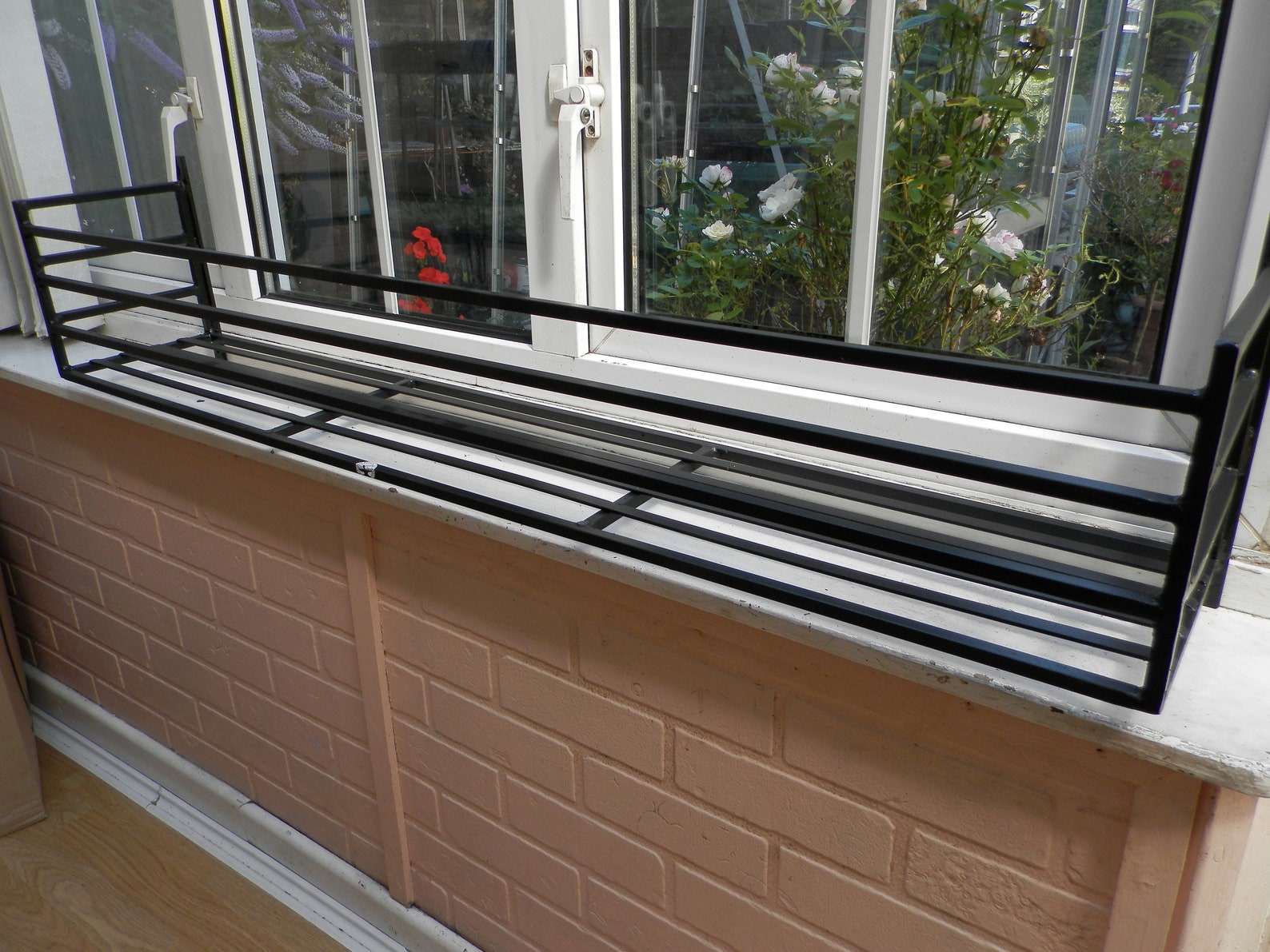 120cm Contemporary Window Box Straight Bars Wall Mounted - Etsy UK