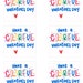Rainbow Valentine's Day Tags: Colorful Crayon Design (digital Download ...