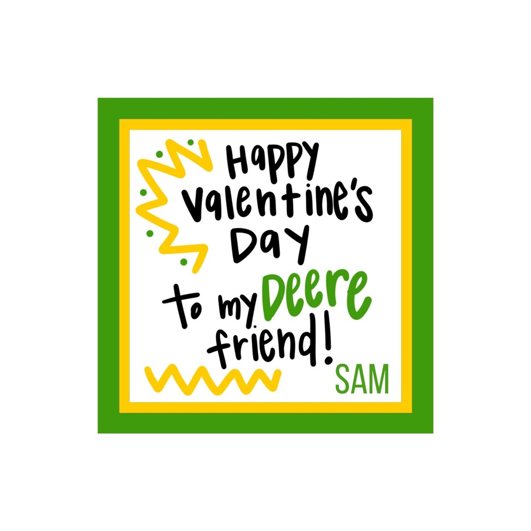 Valentines: John Deere - "to My Deere Friend!" Digital Download Yellow ...