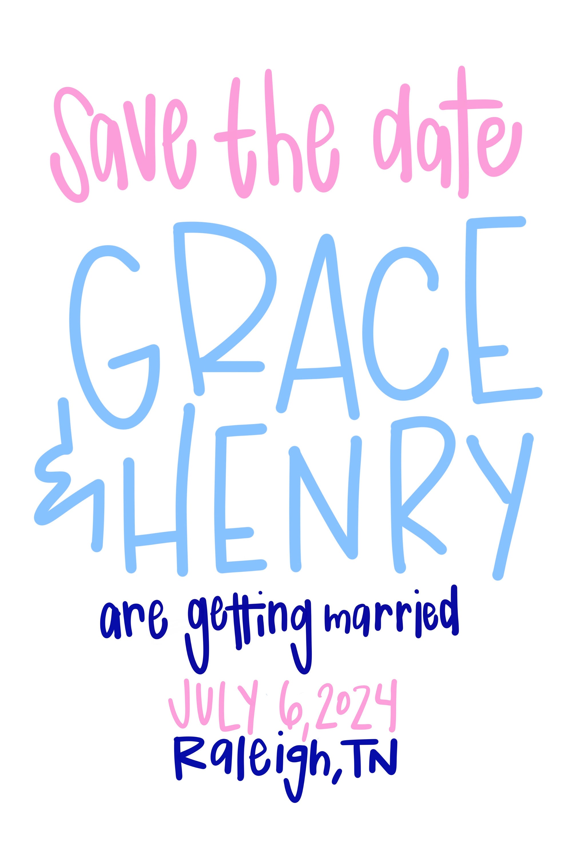 Custom Handwritten Wedding Save the Date - Etsy