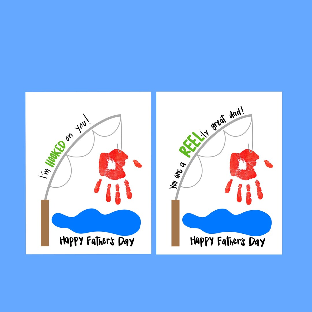 Printable Father’s Day Card Sign Sheet Activity - “i’m Hooked on You ...