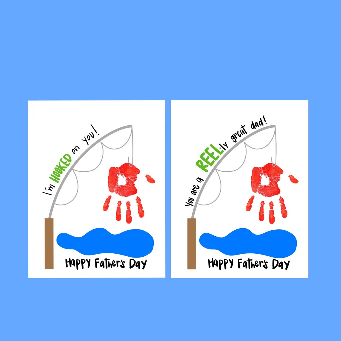 Printable Father’s Day Card Sign Sheet Activity - “i’m Hooked on You ...