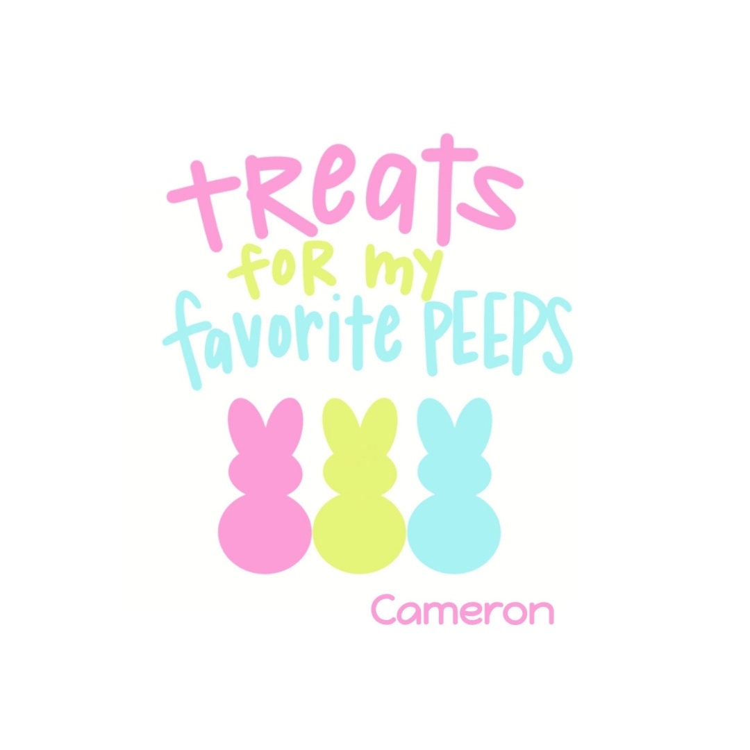 Easter: "treats for My Favorite PEEPS " Digital Download Printable Tags ...