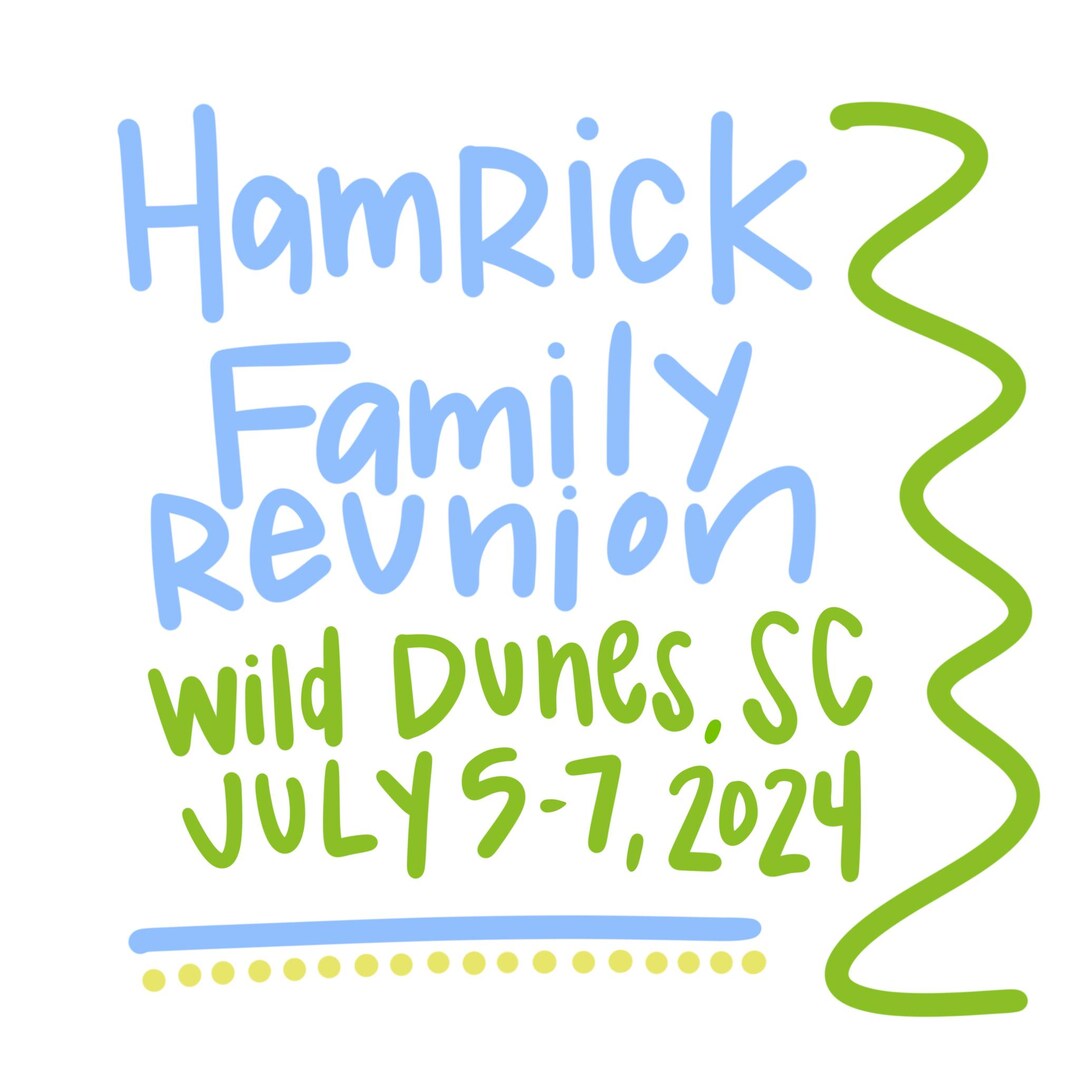Custom Family Reunion Logo Design: Digital Download for Event Swag PNG ...