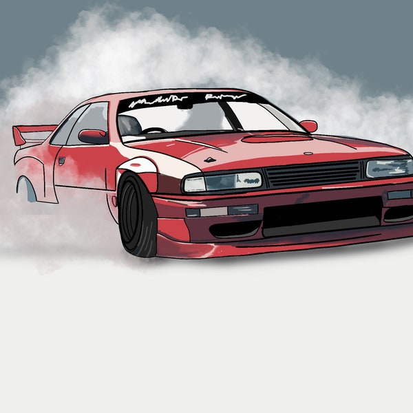 Drift Car Wall Art - Etsy
