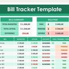 Excel Bill Tracker Template. Monthly Bill Management Tool. Track Paid ...