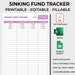 Sinking Fund Tracker Printable, Sinking Funds Template, PDF Printable ...