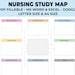 Nursing Concept Map Template. Nursing School Concept Map. Editable ...