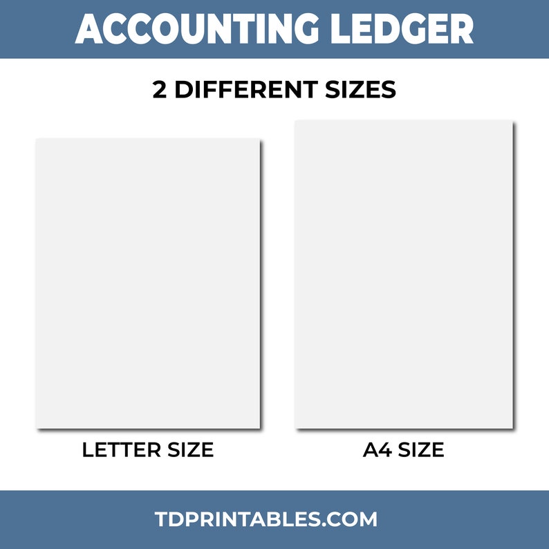 Accounting Ledger Printable, General Ledger Sheets, Money Tracker,pdf ...