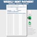 Weekly Rent Payment Ledger Spreadsheet Template. Weekly Rent Payment ...