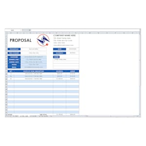 Electrical Estimate Proposal Template in Excel. Electrical Contractor ...