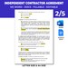 Contractor Agreement Template, Self-employed Contractor Contract ...