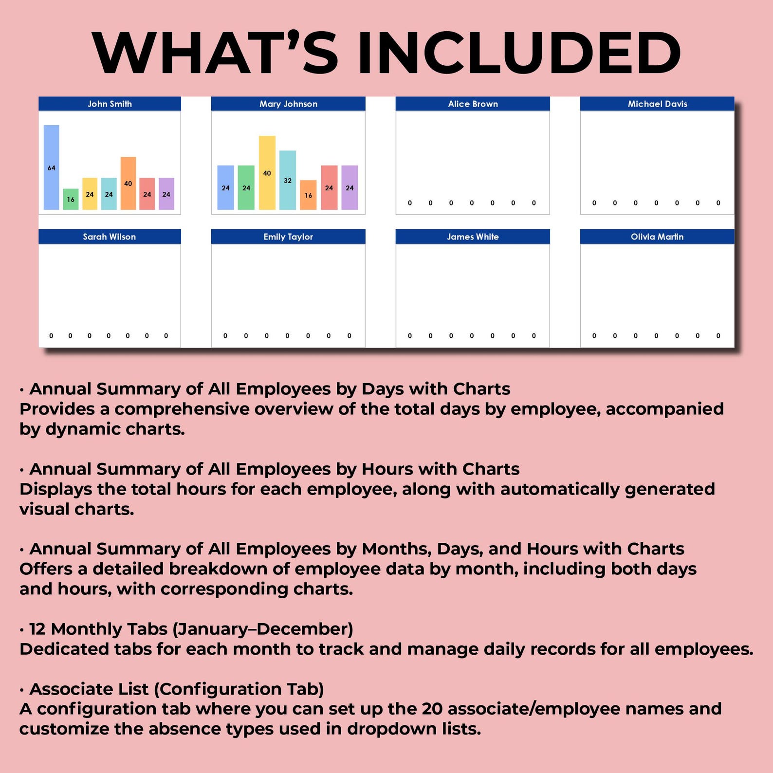 Associate PTO 2025 Flexible Year or Fiscal Year Calendar, Time off ...