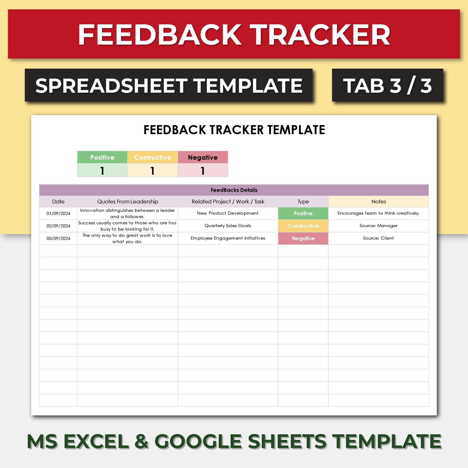Accomplishment Tracker. Excel & Google Sheets Template Download ...