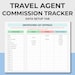Travel Agent Commission Tracking Spreadsheet Template | Excel 365 ...