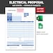 Electrical Estimate Proposal Template in Excel. Electrical Contractor ...
