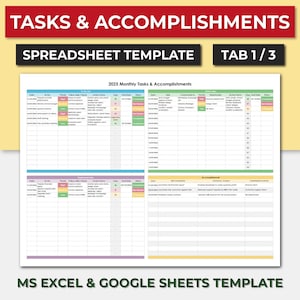 Projects Tracker. To-do Lists and Accomplishment Tracker. Excel ...