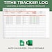 Tithe Tracker Spreadsheet Template. Excel & Google Sheets. Tithes ...