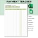 Payment Tracker Spreadsheet Template. Printable Client Payment History ...