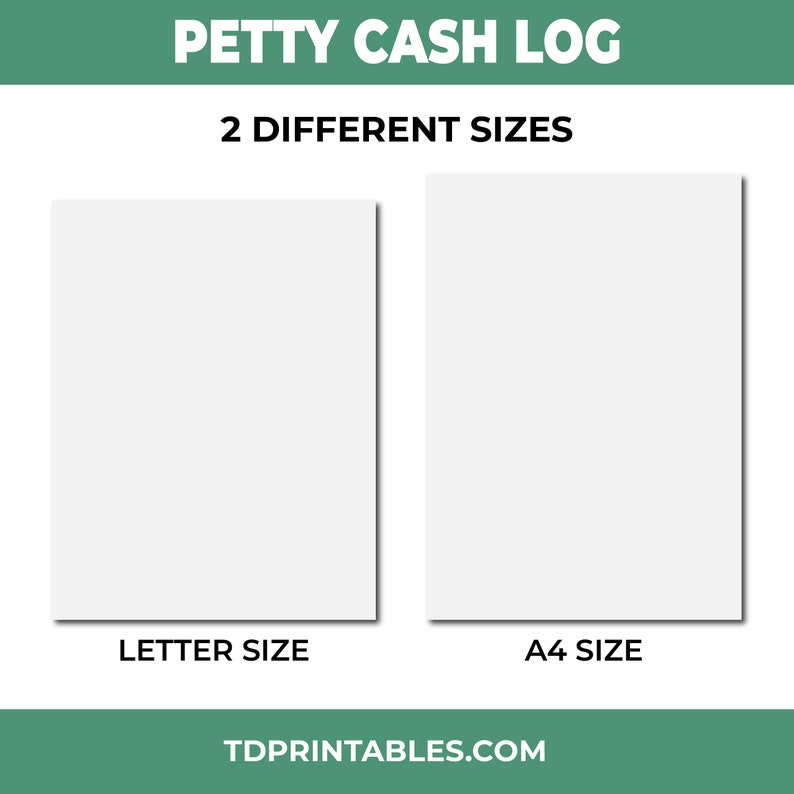 Petty Cash Record, Cash Log Template, Petty Expenses Tracker,small Cash ...