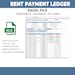 Weekly Rent Payment Ledger Spreadsheet Template. Weekly Rent Payment ...