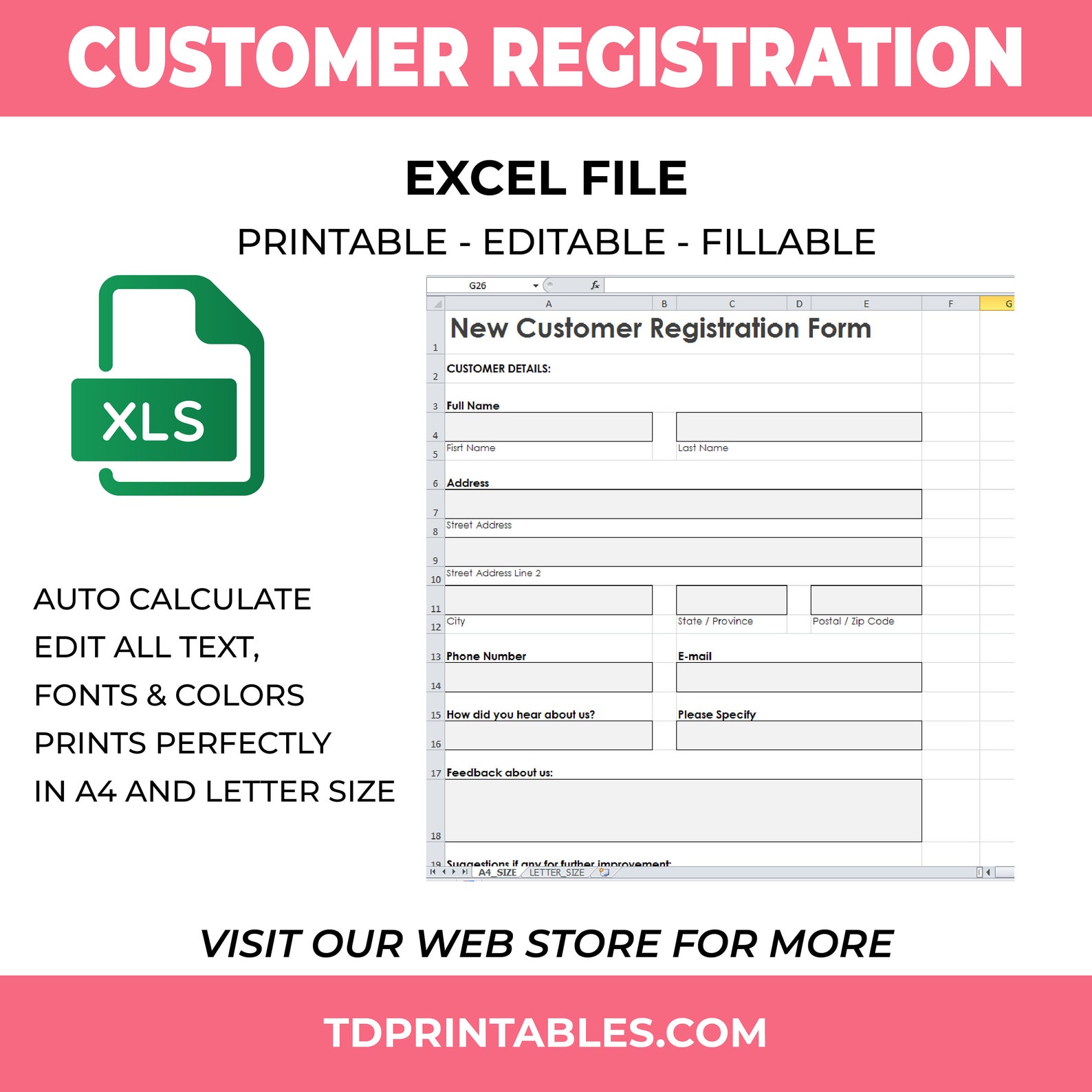 Editable & Printable Visitor Log. Visitor Sign in / Sign Out Sheet ...