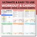 Workout & Cardio Program Tracker Spreadsheet for Excel Google Sheets ...