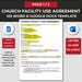 Church Facility Use Agreement Template. Fillabe Editable Church Rental Contract for Events ...