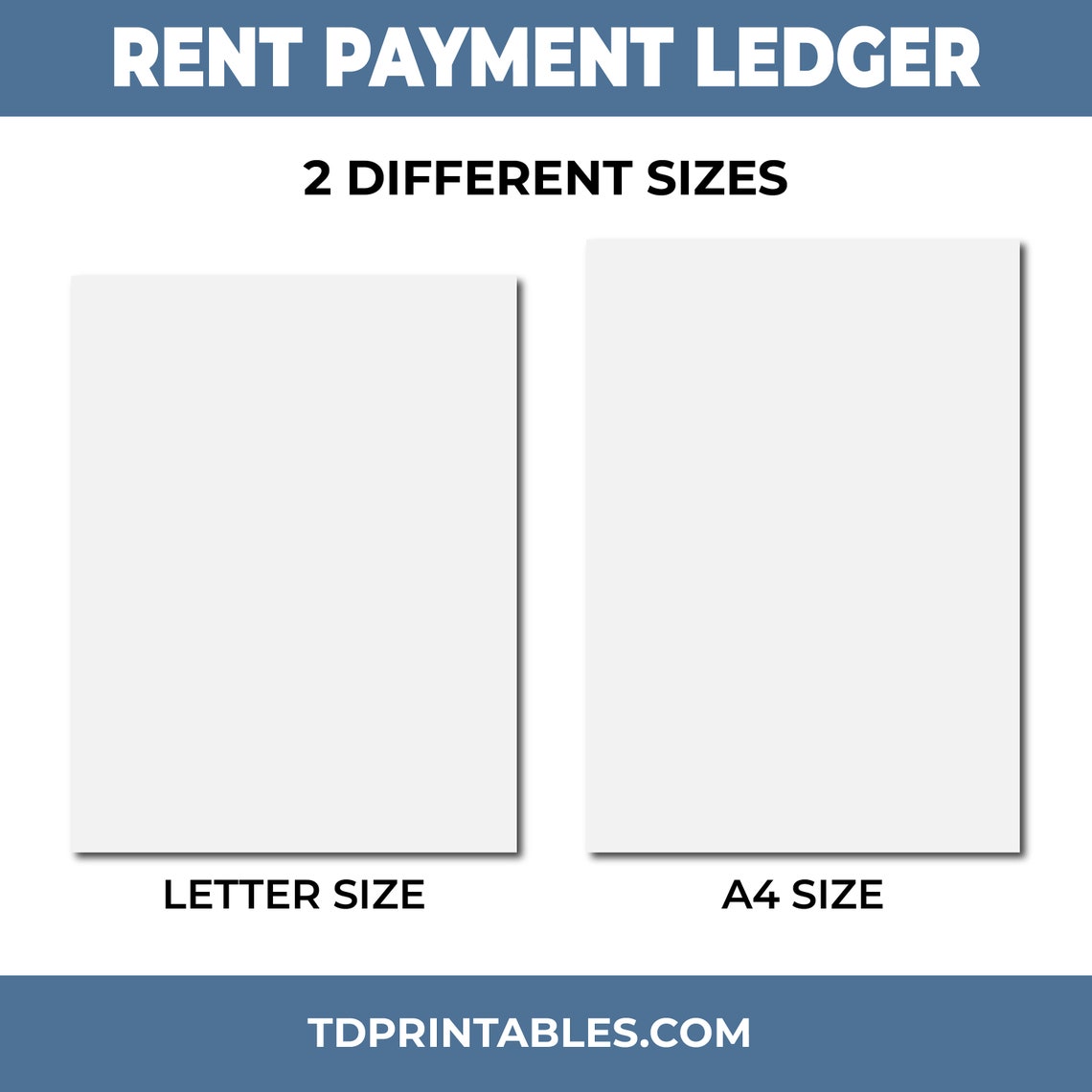 Rent Payment Ledger. PDF Printable Rent Payment Tracker. Rental Payment ...