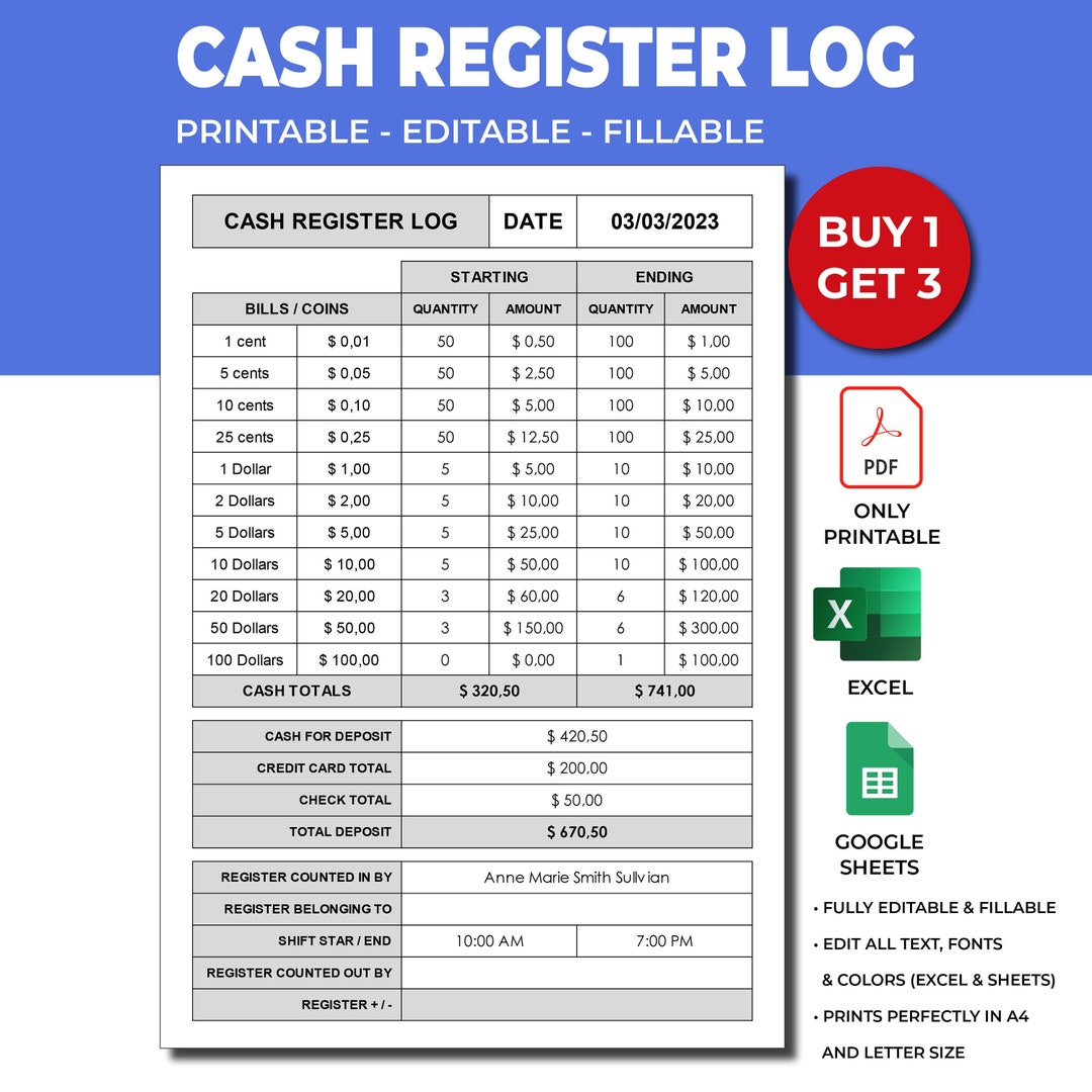 Cash Breakdown. Count Sheet. PDF Cash Breakdown Slip. Cash Withdrawal Slip. Till Balance. Cash ...
