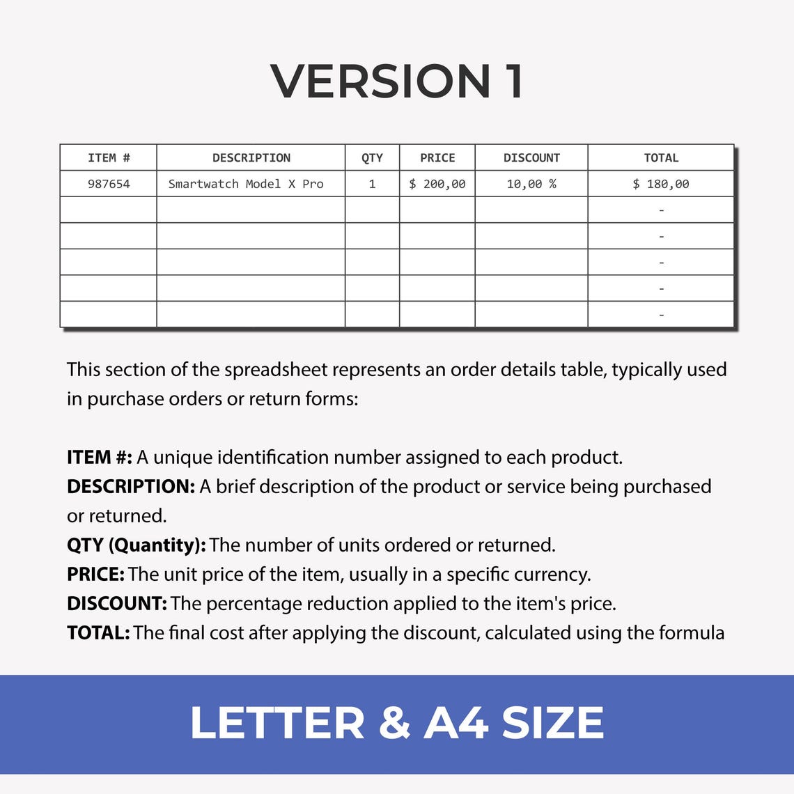Order Return & Exchange Form Template | Refund Request Form | Editable Printable Exchange Form ...