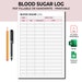Blood Sugar Trend Tracker. Glucose Measurement Log. Diabetic Sugar ...