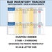 Bar & Restaurant Inventory Sheet: Beer, Liquor, Wine, Alcohol, Other ...