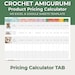 Crochet Amigurumi Pricing Spreadsheet Template. Google Sheets & Excel ...