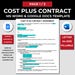 Cost Plus Contract Template. Project Collaboration Agreement. Editable ...