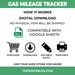 Gas Mileage Tracker. Mileage Log Sheet. Auto Calculate Excel ...